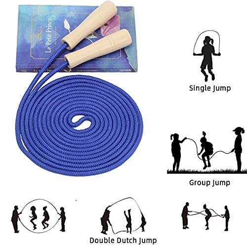 16 FT Long Jump Rope for Kids, Adjustable Double Dutch Skipping Rope ...