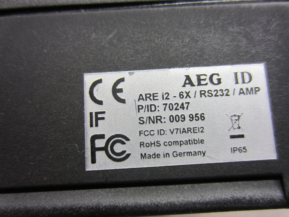 AEG ARE i2-6X/RS232/AMP Stationary RFID Reader AREi26XRS232AMP | eBay