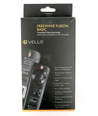 Vello Freeware Fusion Basic Wireless Transmitter & Receiver FWB-S2 (for ...