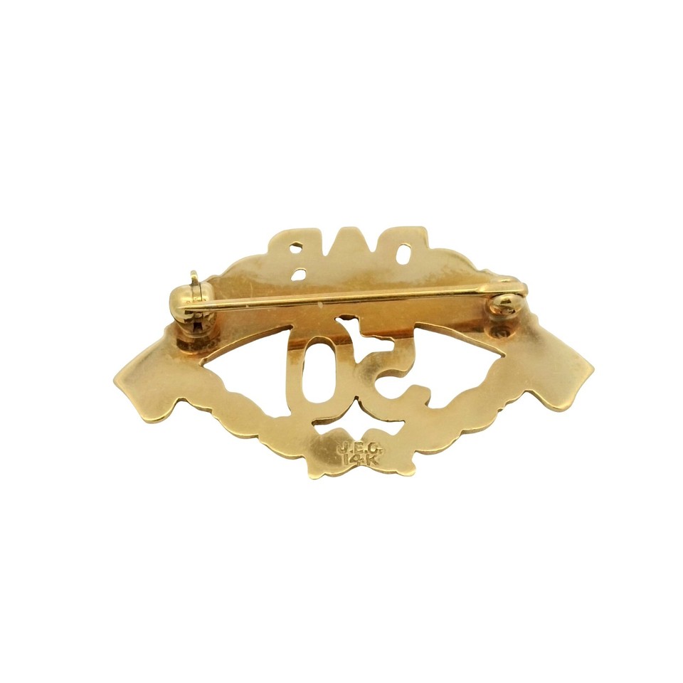 Vintage DAR Daughters of the American Revolution Gold Pin In 14K Yellow ...