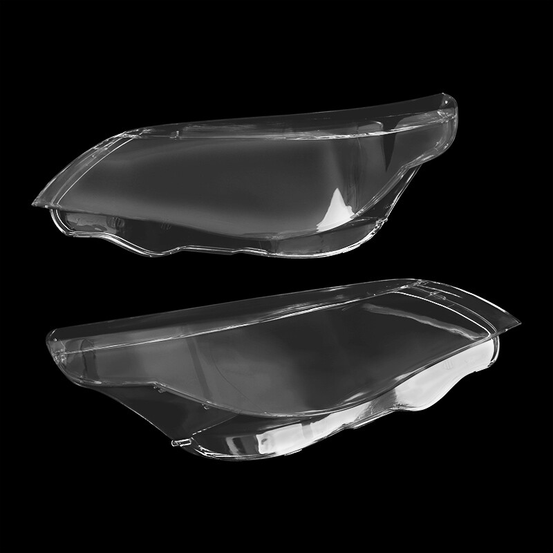Pair Headlight Headlamp Lens Cover Clear For BMW E60 E61 5Series 525i ...