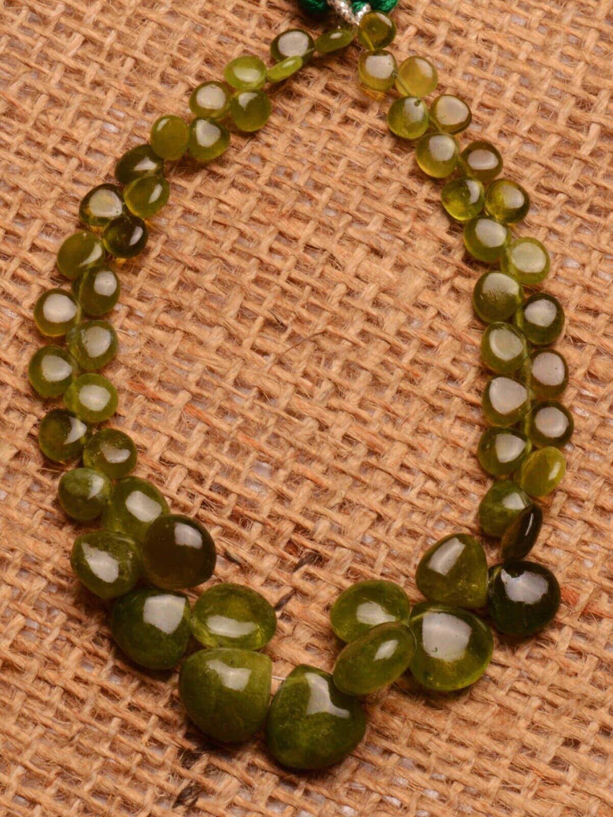 Natural Gem Idocrase or Vesuvianite 5 to 11 mm Size Heart Shape Beads 9 ...