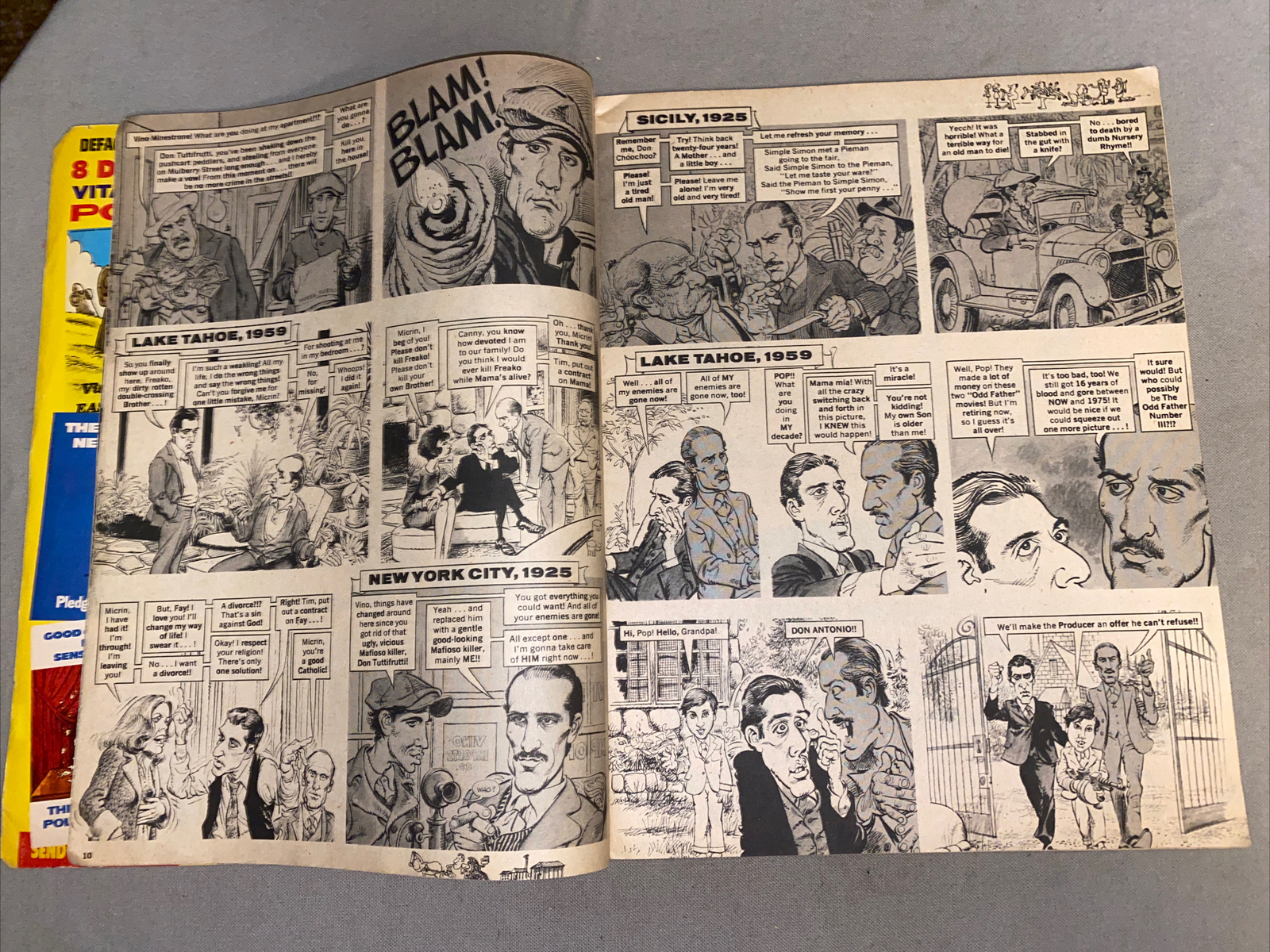 MAD MAGAZINE #178 1975 THE GODFATHER II "Oddfather Part Too" ROBERT DE ...