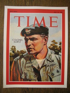 Time Magazine 1968 Colonel Kurtz Cover Poster - Print - 8" x 11 ...