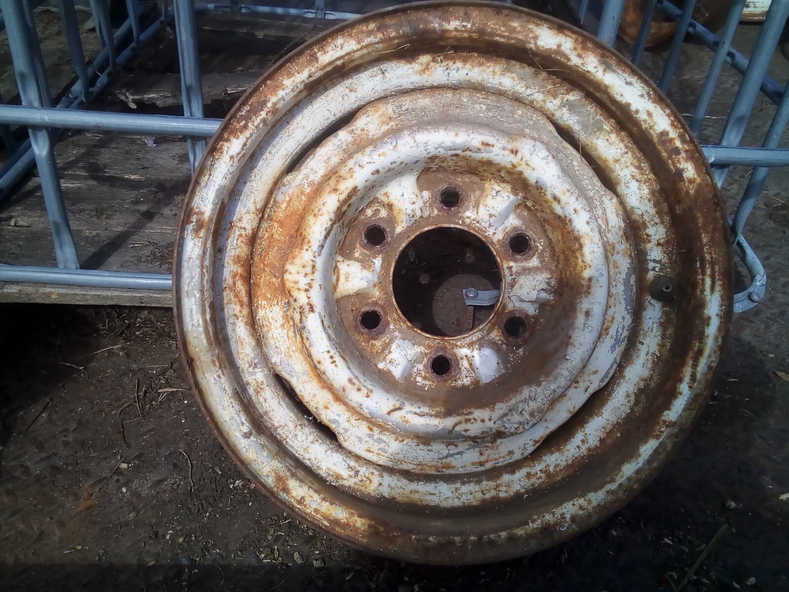 1964 1965 1966 Chevy C10 6 Lug Steel 15” Rim Original Wheel GMC 15x5 1/ ...