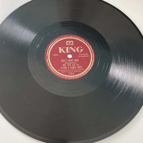 1947 WESTERN SWING -MEL COX FLYING X RANCH BOYS 78 rpm KING 728 Billy ...