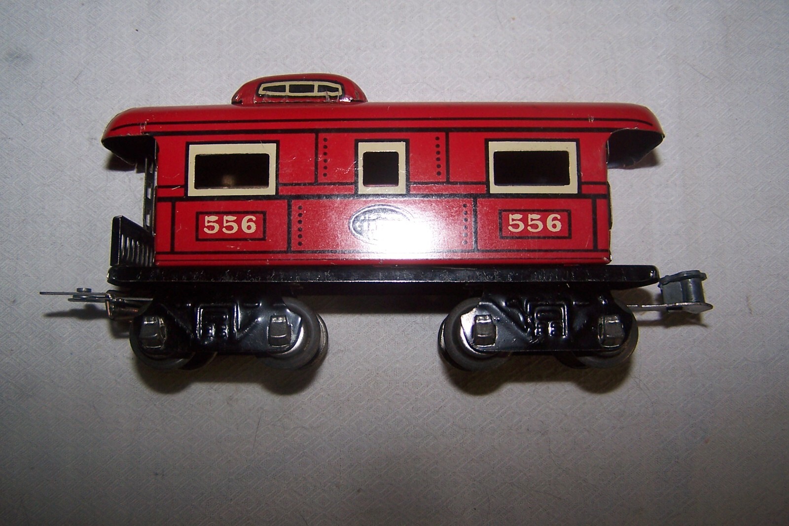 MARX PRE WAR 556 RED CABOOSE WITH 1937 TO 1942 COUPLERS EXCELLENT | eBay