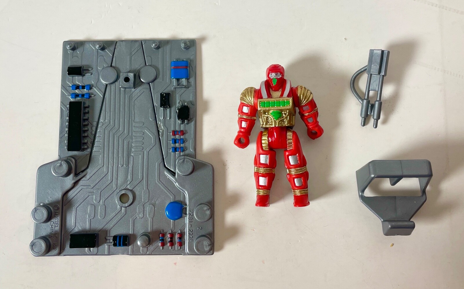 1989 Mattel Computer Warriors DEBUGG Action Figure and Vehicle NICE ...