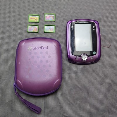 LeapFrog LeapPad2 Disney Princess Purple Tablet Console Case 4 Games No ...