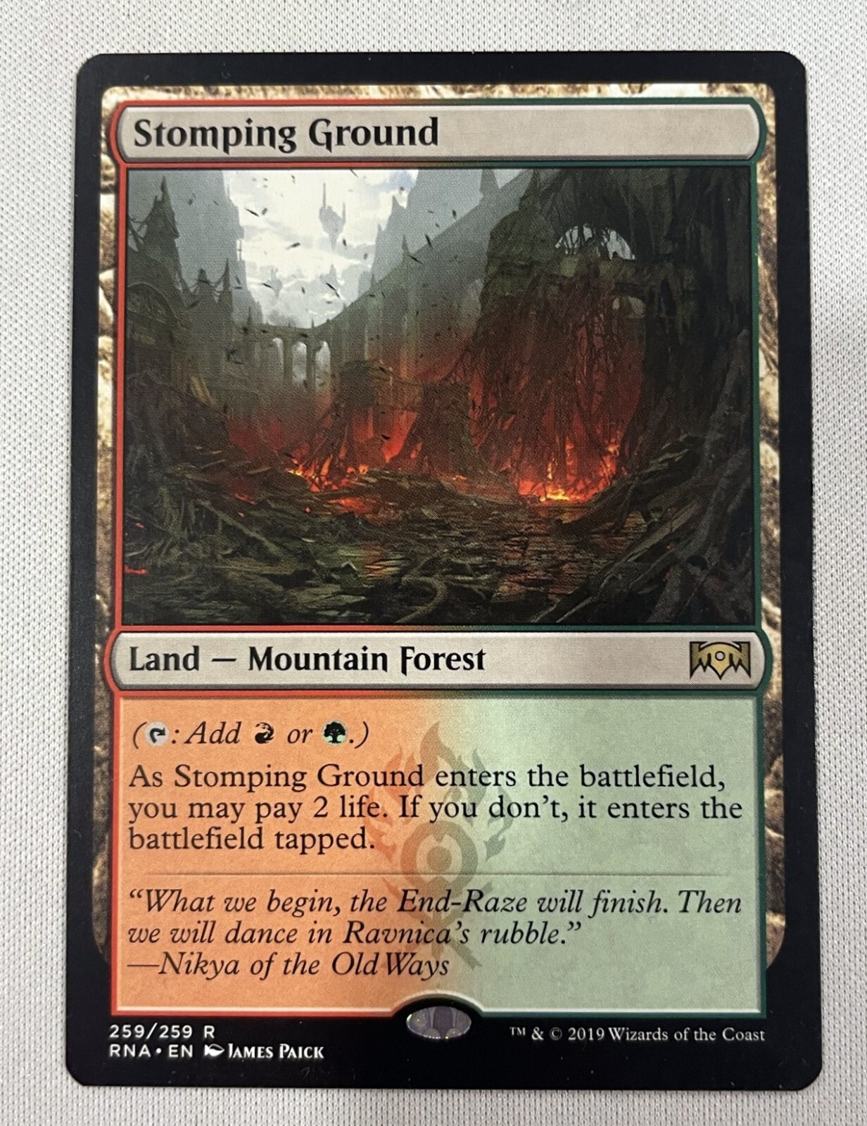 Magic the Gathering Stomping Ground Ravnica Allegiance N/NM Unplayed | eBay