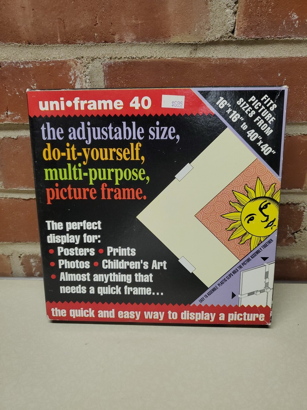 Uni-frame 40 Adjustable Acrylic Frame Size 16x16 up to 40x40 DIY for sale online | eBay