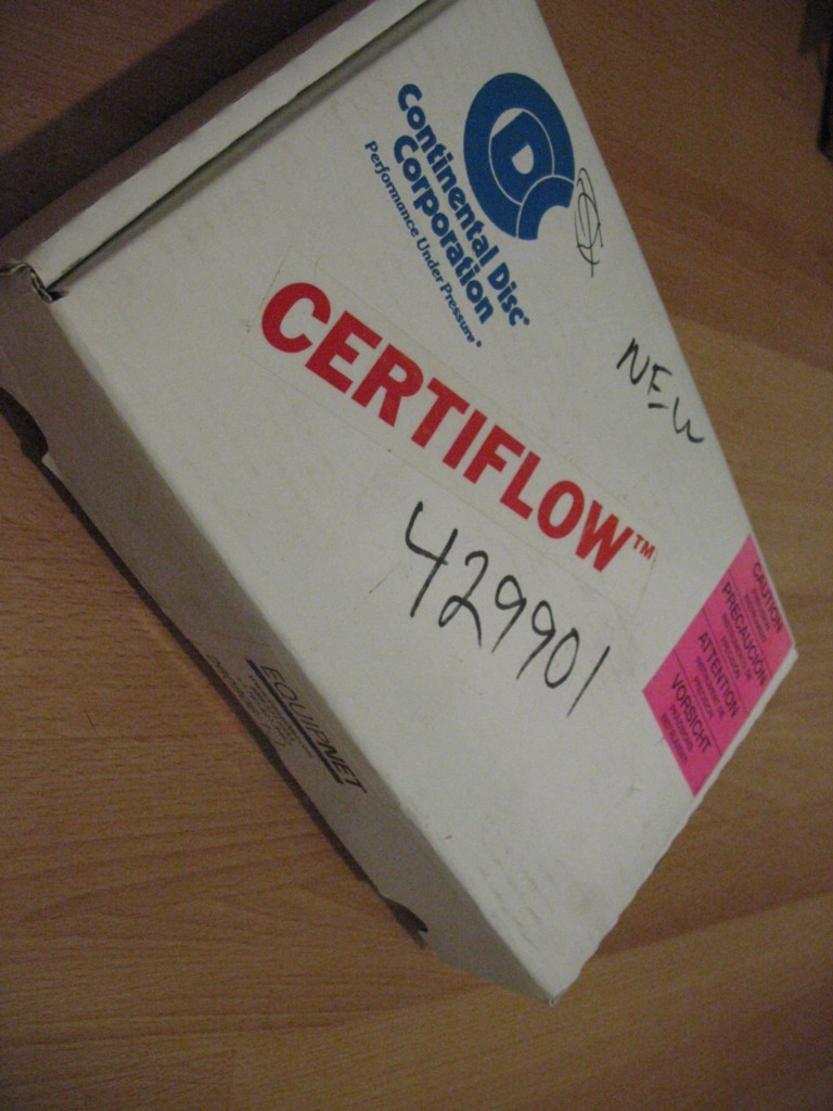 NEW CDC SANITRX RUPTURE DISC 1 1/2 CERTIFLOW 316 SS $60 | eBay