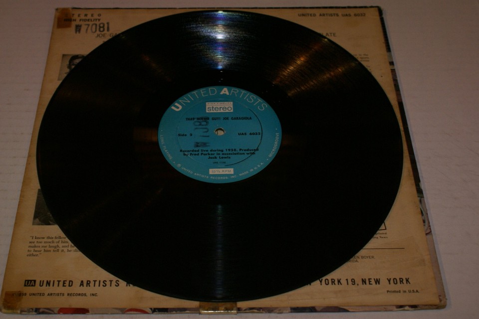 That Holler Guy Rare 1959 Sports LP Joe Garagiola Mickey Mantle Stan ...