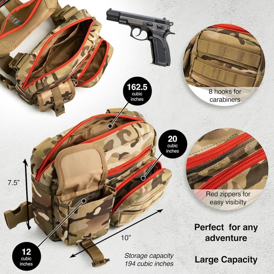Tactical Chest Rig for Men and Women - Versatile EDC Chest Bag for ...