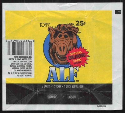1987 Topps ALF Series 1 Opened Wax Pack Wrapper CC180 | eBay