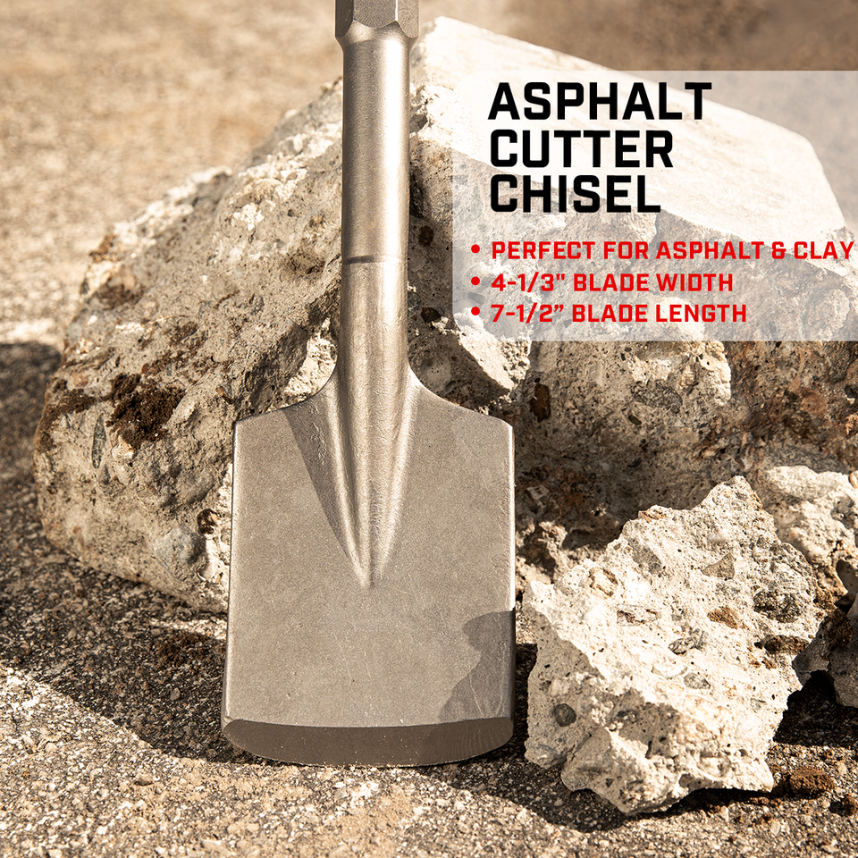 XtremepowerUS 1-1/8" Hex Shovel Head Asphalt Scoop Chisel Bit for Jack ...