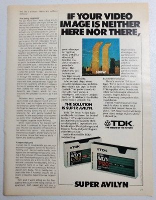 Vintage TDK VHS Tapes Magazine Ad | eBay