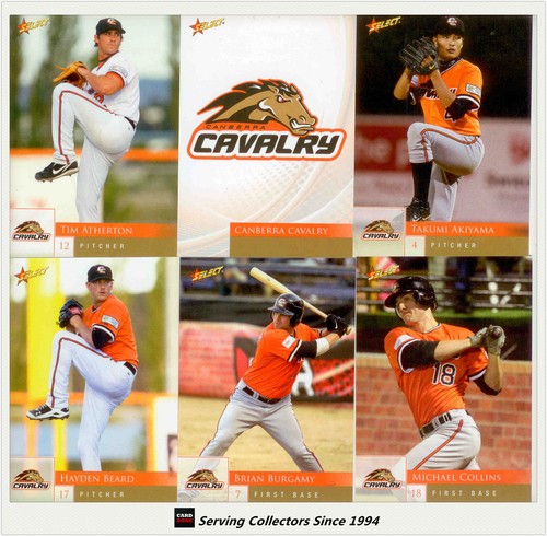 2012 Australia Baseball League Card Team Set Canberra Cavalry (12) | eBay