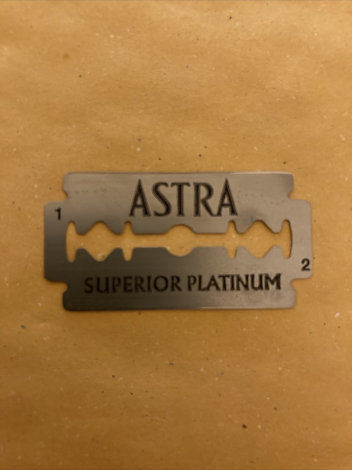 5 Double Edge Razor Blades, Astra Superior Platinum Green Box (Russia ...