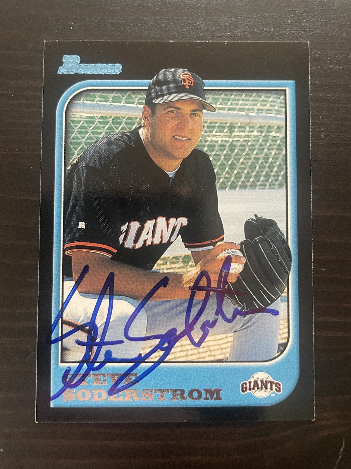 1997 Bowman #357 Steve Soderstrom San Francisco Giants Signed Card ...