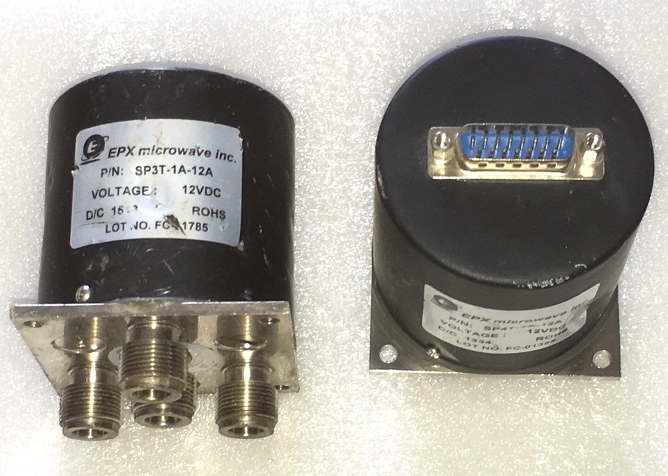 USED RF coaxial switch EPX SP3T-1A-12A DC-12GHz +12V 800W N type | eBay