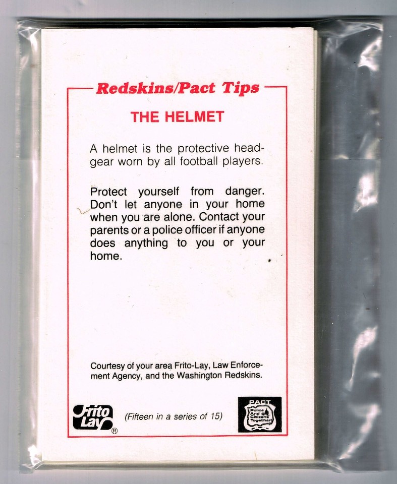 1982 Washington Redskins Team Set-FACTORY SEALED. | eBay