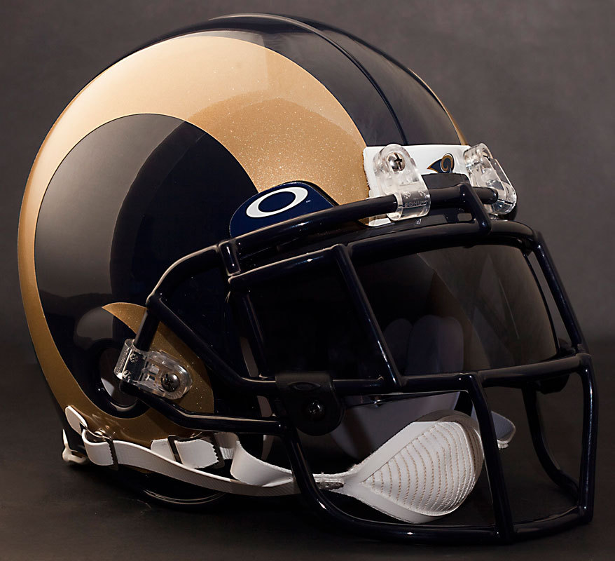 ST. LOUIS RAMS NFL Schutt EGOP Football Helmet Facemask/Faceguard (NAVY ...