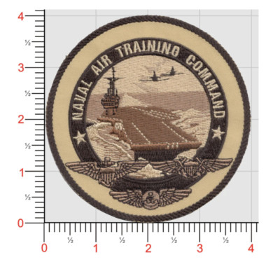 NAVY CNATRA NAVAL AIR TRAINING COMMAND TAN EMBROIDERED PATCH | eBay
