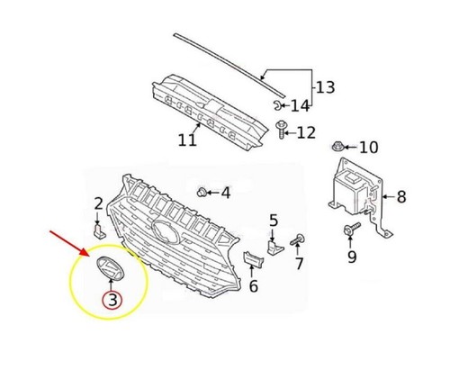 OEM 86380L1000 Front Grille Emblem Logo S.C.C Unit for Hyundai _No ...