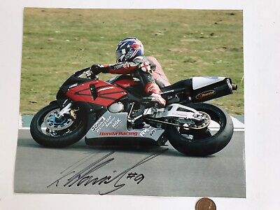 Karl Harris signed 2003 Superbike Racing Motorcycle bike 12" x 10 ...