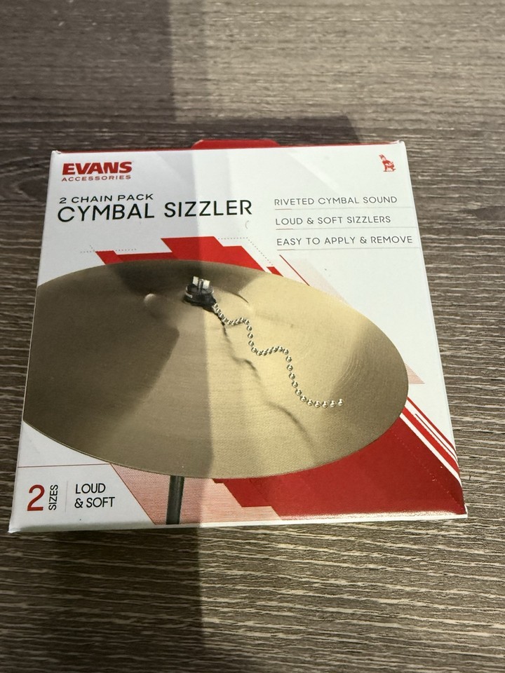 NEW - Evans Cymbal Sizzler - 2-CHAIN PACK! | FREE SHIPPING | eBay