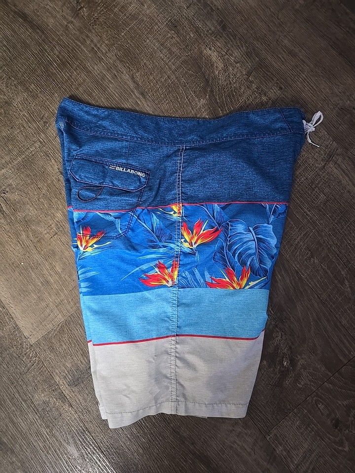 Hawaii Billabong Logo surf Skate Board Retro Floral Design Og All Day ...