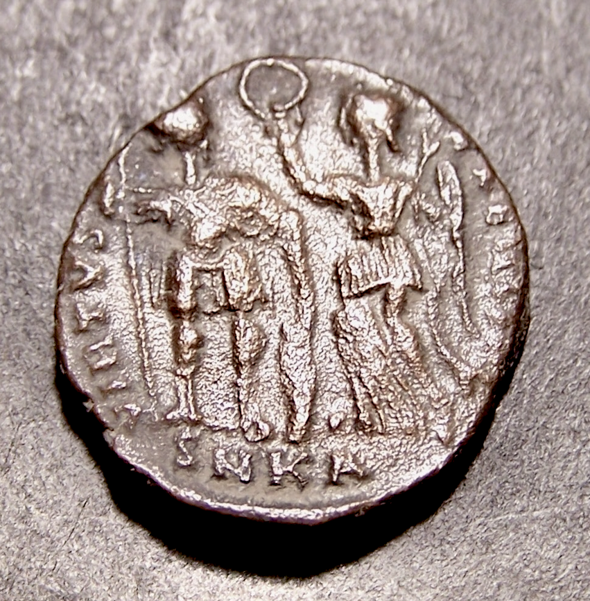 HONORIUS, Emperor Crowned w/ Triumph Wreath by VICTORY, Roman Coin, 16 ...