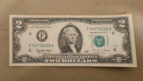 1995 Two Dollar Federal Reserve Note | eBay