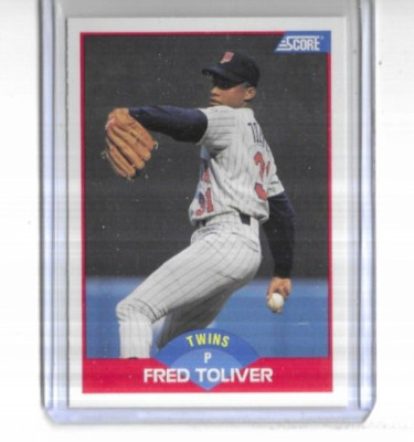1989 Score #479 Fred Toliver Minnesota Twins | eBay