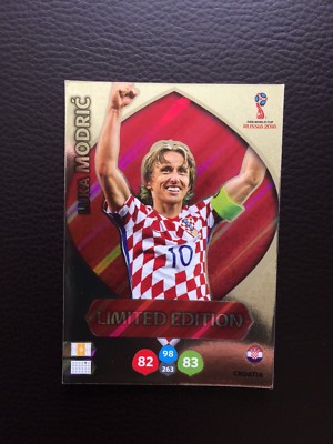 Luka Modric Limited Edition Card Panini Adrenalyn XL FIFA World Cup ...