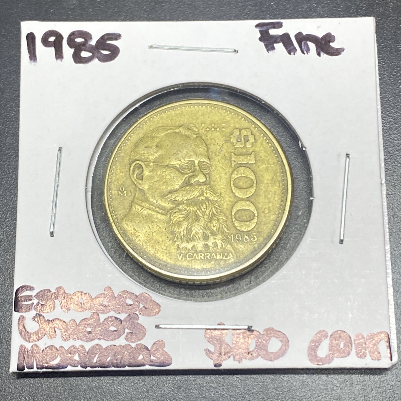 1985 Estados Unidos Mexicanos $100 Pesos Fine Condition Coin | eBay