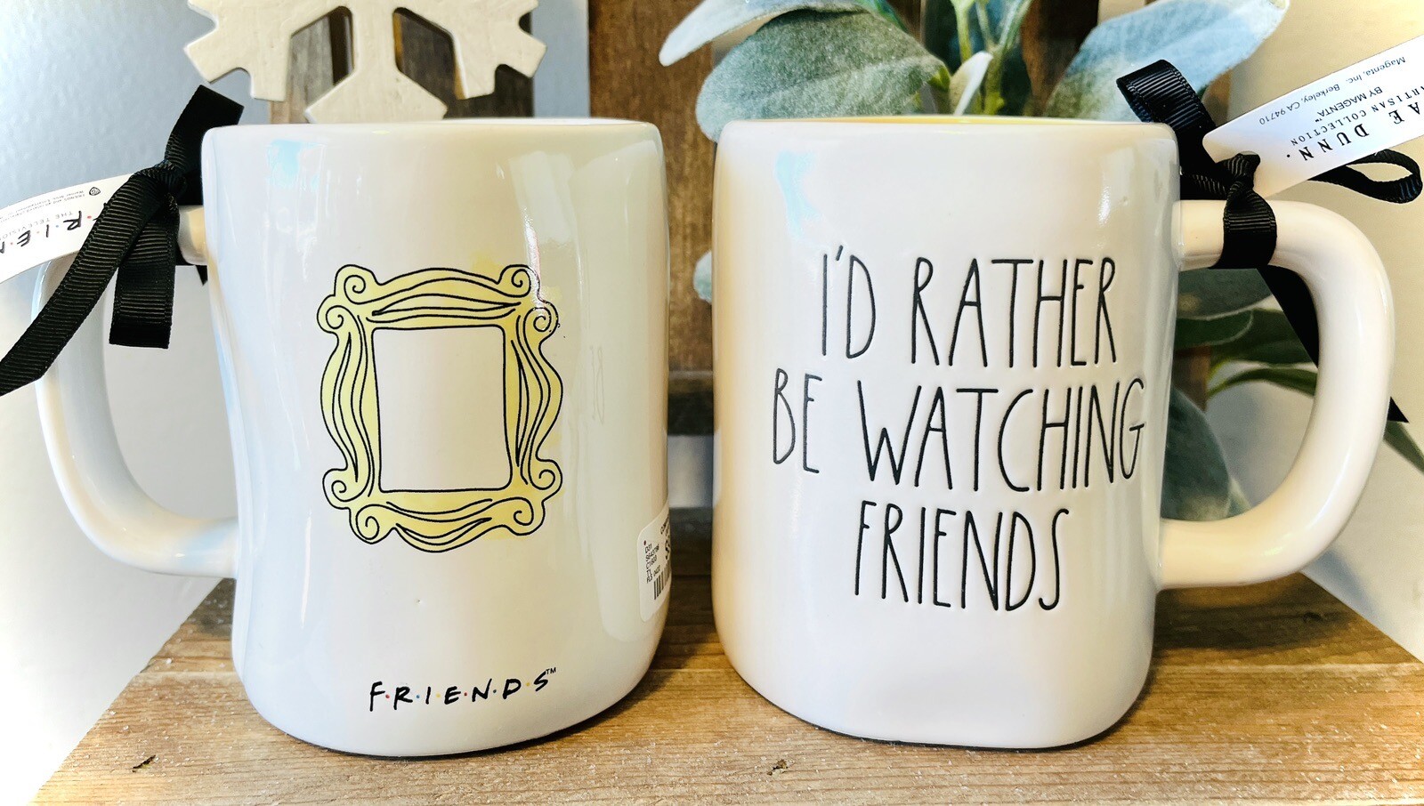 New Rae Dunn “I'd Rather Be Watching Friends, How You Doin” Mug Set ...