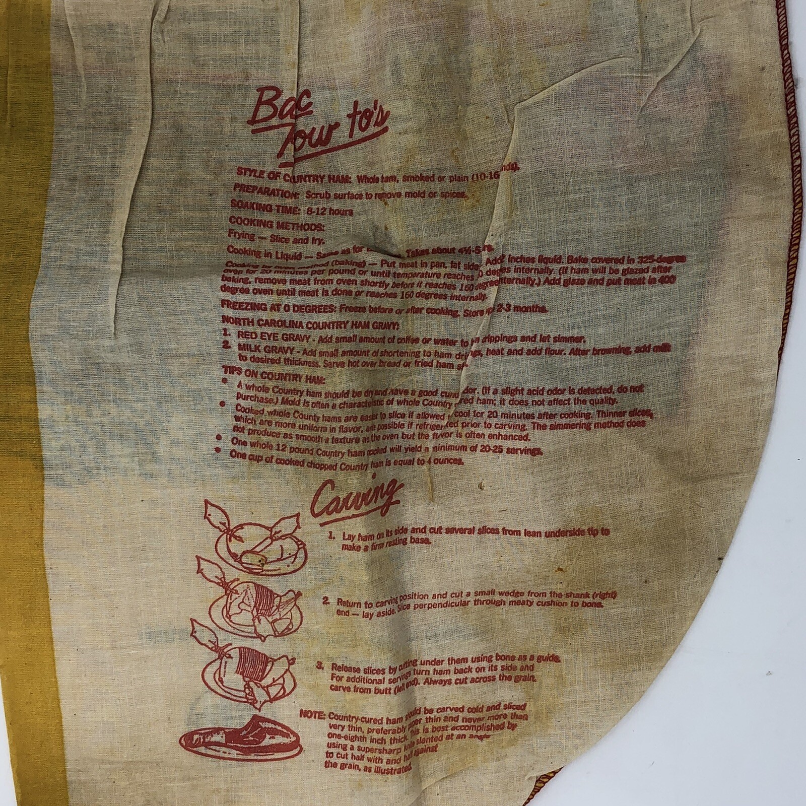 Mom ‘N’ Pop’s Vintage 1991 Dale Earnhardt Country Ham Bag | eBay