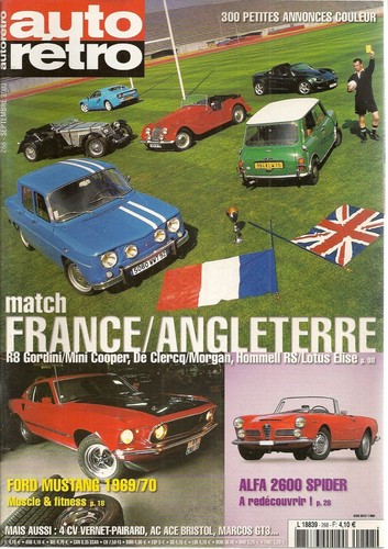 AUTO RETRO 268 MATRA BAGHEERA MUSTANG 1969 70 R8 GORDINI HOMMELL RS ...