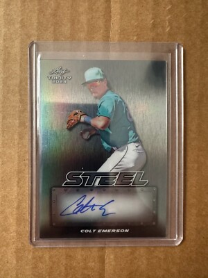 2023 Leaf Trinity Colt Emerson Steel Auto /15 Seattle Mariners | eBay