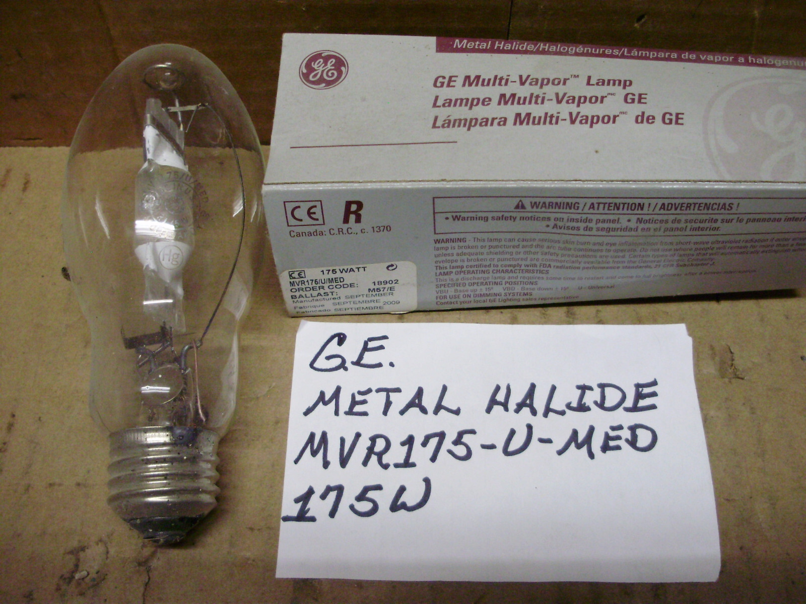 Sylvania, Philips, General Electric, Metal Halide Bulbs, 50 - 175 Watt ...