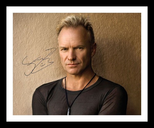 Sting Autograph Signed & Framed Photo | eBay