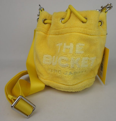 Marc Jacobs Yellow The Bucket Terry Teddy Flocked Logo Crossbody Bag | eBay