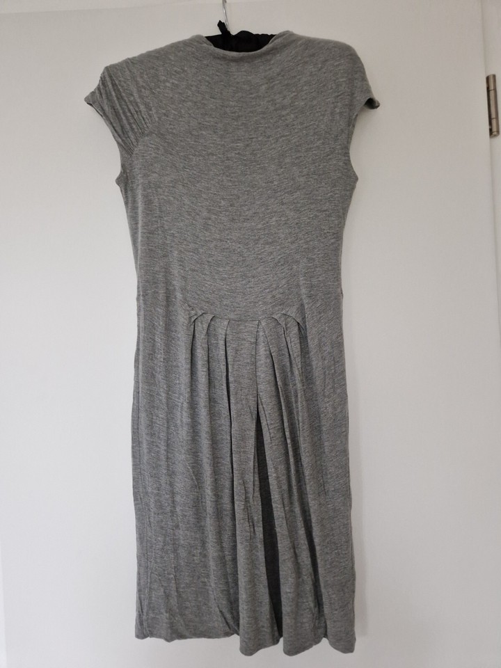 ️VALENTINO Jersey KLEID S/M 36/38 grau Slip-on Stretchkleid Bodycoon ...