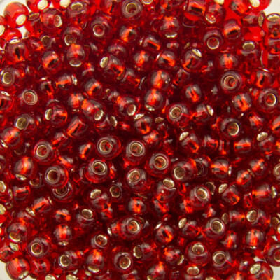 11/0 TOHO ROUND Silver Lined Ruby Seed Bead (8g) | eBay