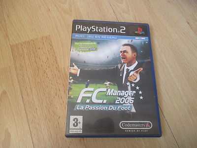 JEU VIDEO SONY PLAYSTATION 2 PS2 FOOTBALL F C MANAGER 2006 + boite sans ...
