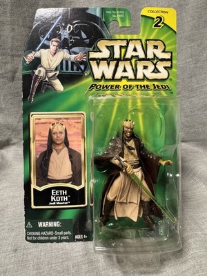 Star Wars Power of the Jedi Eeth Koth Jedi Master 2001 Hasbro ...