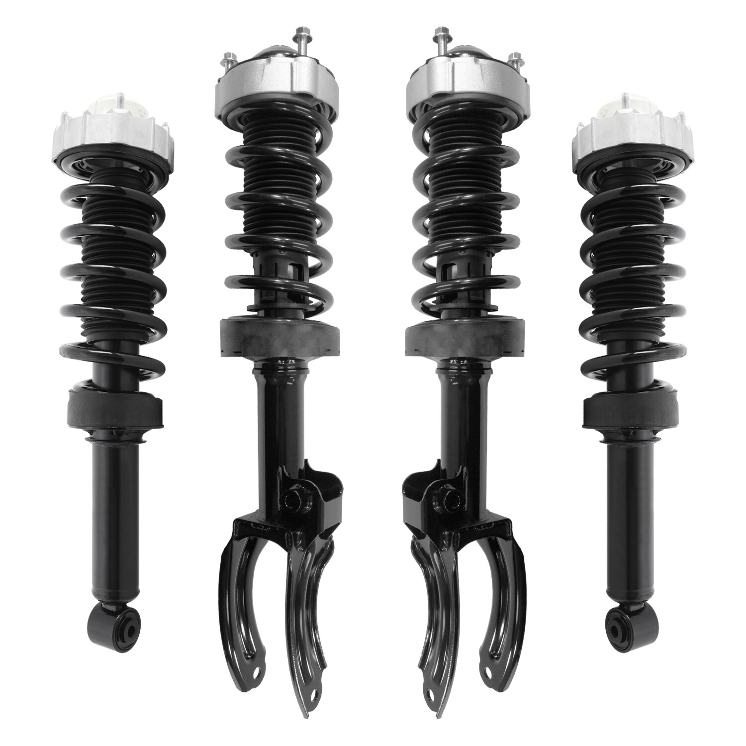 2011-2018 Porsche Cayenne Front & Rear Complete Struts & Coil Spring ...
