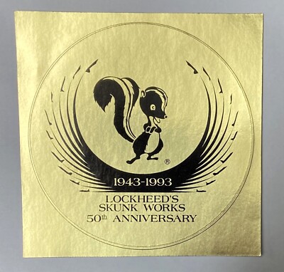 Old Vintage LOCKHEED SKUNK WORKS Military Jet Aircraft 50th Anniversary ...